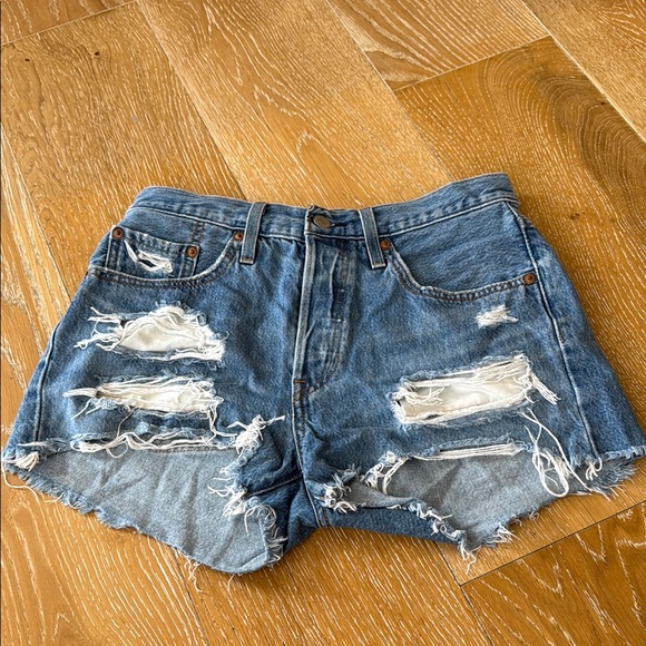 Levi's | Shorts | Distressed Denim Shorts | Poshmark